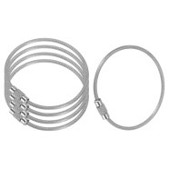 Uxcell Wire Keychain Cable Stainless Steel Key Ring Rose Red 6 Inch ...