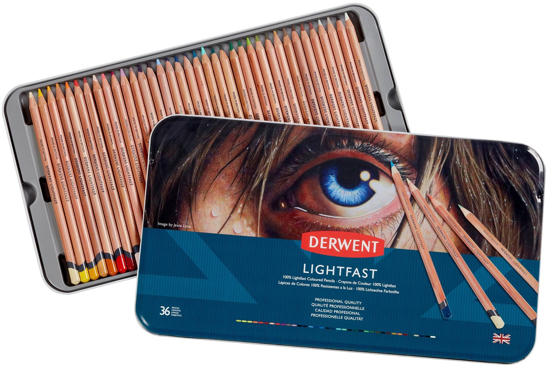 Derwent Lightfast Pencil Set, 36-Color Tin Set - Walmart.com