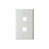 2PORT FACE PLATE RJ45 KEYSTONE - Walmart.com