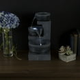 Tabletop Water Fountain With LED Lights - Three Tier Cascading Basin ...