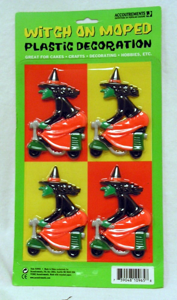 Accoutrements Witch on Moped Plastic Cake Decorations - Walmart.com