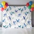 Blue Birds Backdrop for Photography, Leaves Branches Botanical ...