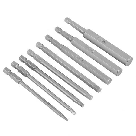 2.5-12mm Set Kit Screwdriver Bits, 100mm Length Magnetic Screwdriver ...