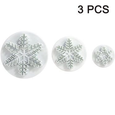 5Pcs Snowflake Cookie Cutters Set Stainless Steel DIY Cake Fondant ...