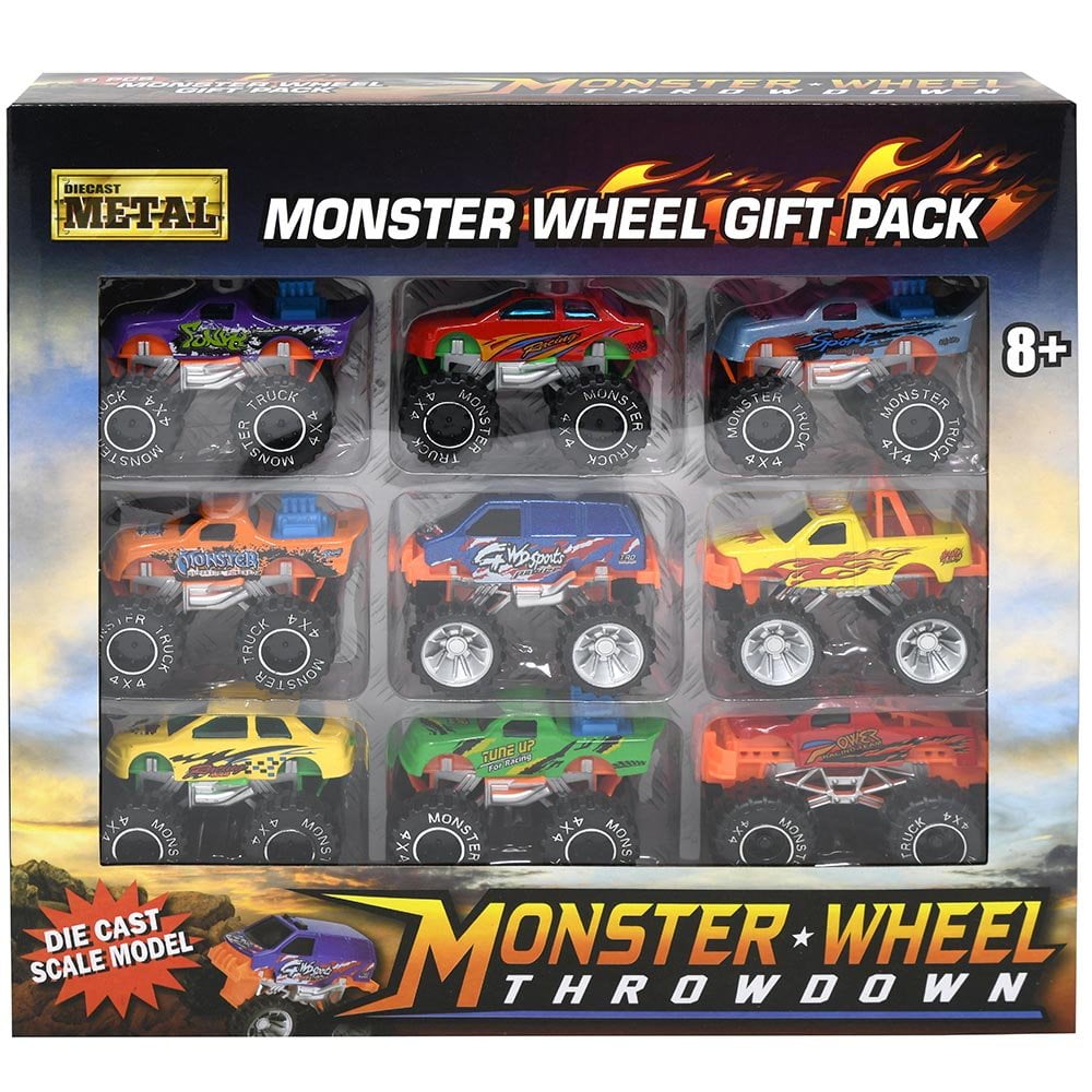 Die Cast 3.5'' Monster Wheel throwdown buggy off road set of 9- STYLE ...