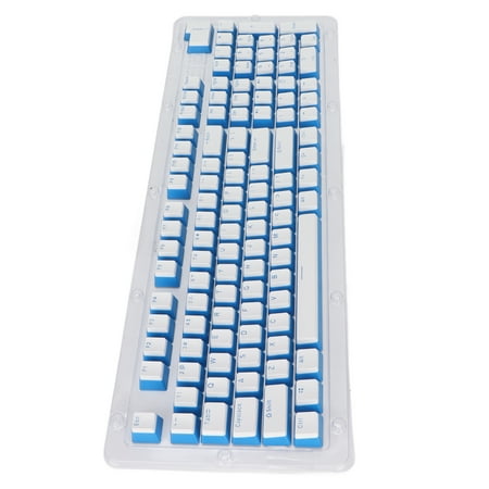 Keyboard Keycaps, 110 Keys Keyboard Keycaps 2 Color Injection Ergonomic ...