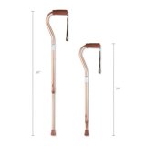 Equate Offset Aluminum Cane, Bronze HSA/FSA Eligible - Walmart.com