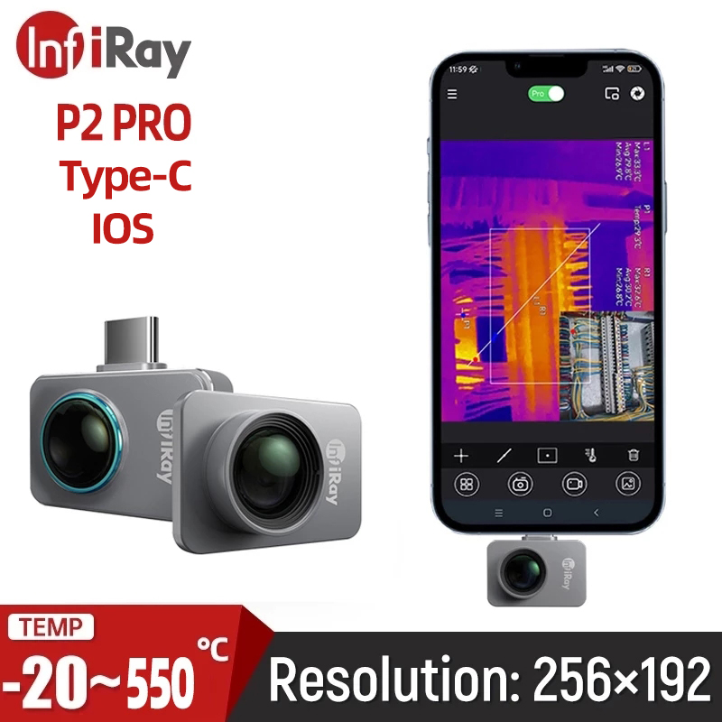 InfiRay P2 PRO Infrared Video Camera Industrial PCB Floor Detection ...