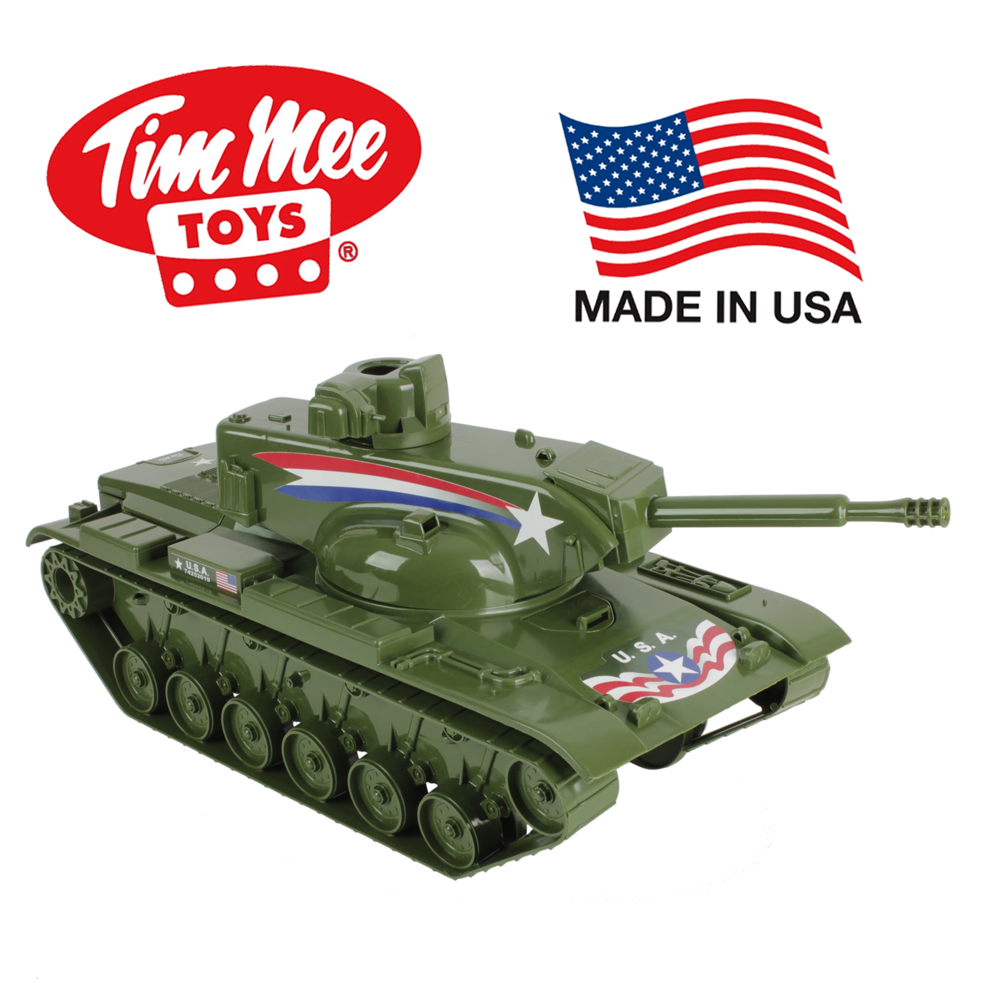 Tim Mee Dominator BIG TANK for Action Figures - 22in Olive Green - Made ...