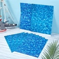 10 Sheets 2 Colors Coated Paper Water Ripple Stickers Self Adhesive ...