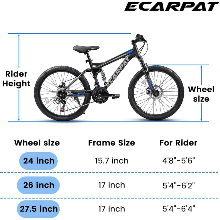 Ecarpat All Terrain Trail Bike Ecarpat Full Dual Suspension Mountain ...
