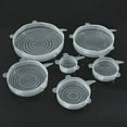 Flexible Silicone Stretch Lids Round Reusable Food Covers For Bowl Cup ...
