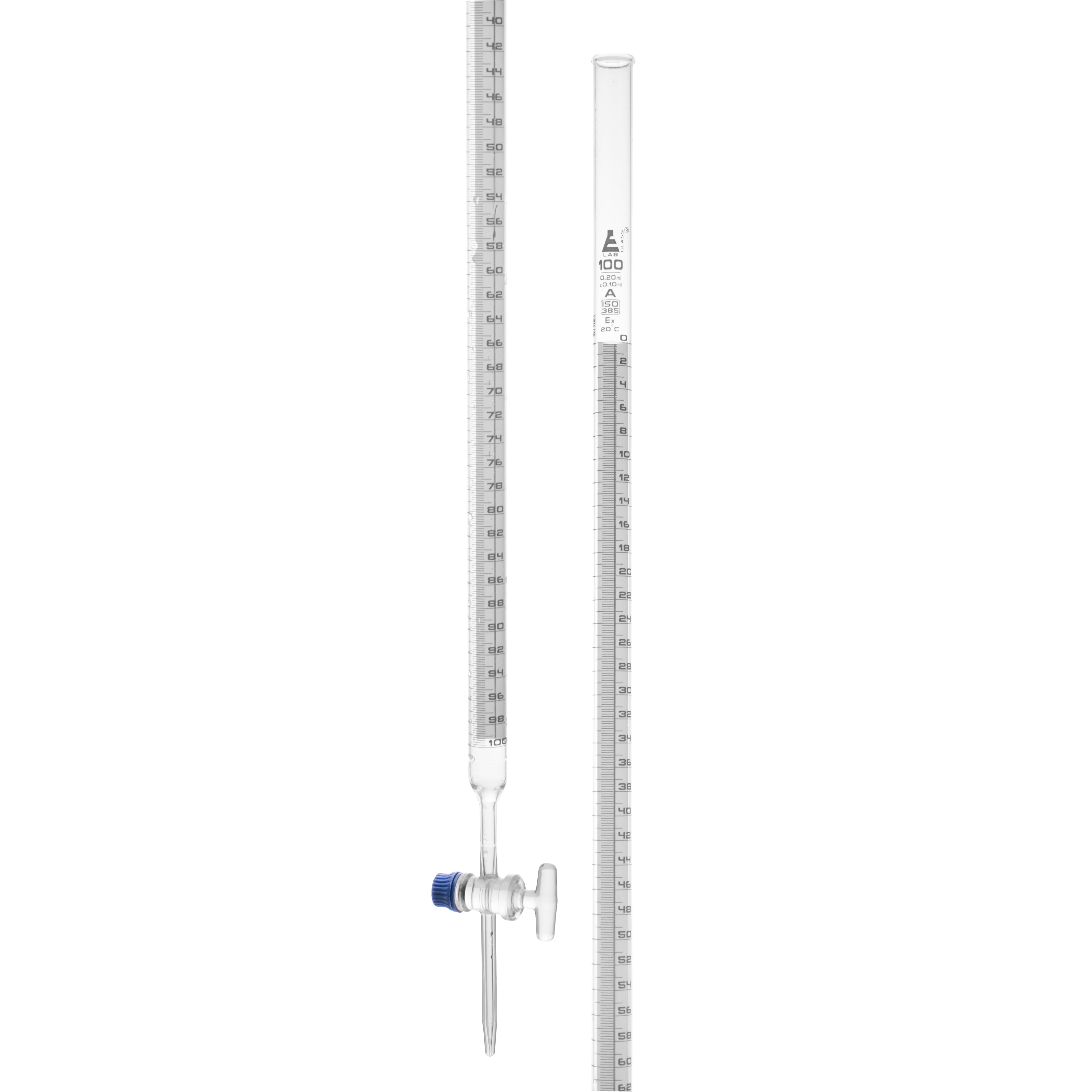 Lab Burette, 100mL - Schellbach Design for Accurate Miniscus Reading ...