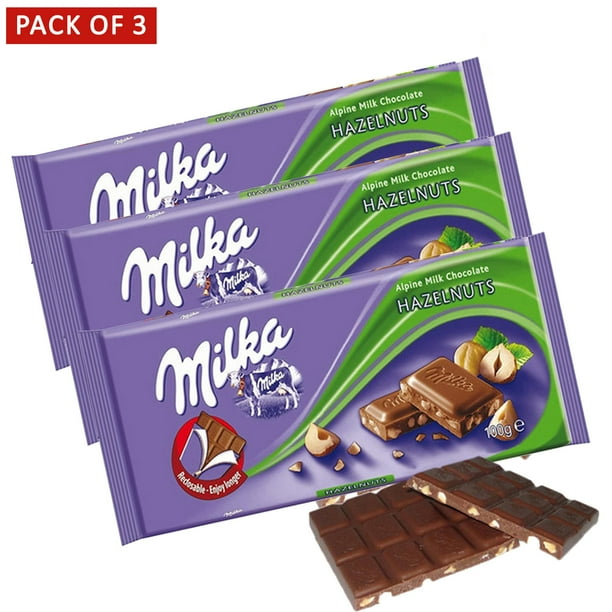 Milka Chocolate Hazelnut 100g (Pack of 3) - Walmart.ca