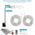 Led Strip Lights Waterproof, 32.8ft(2 Rolls of 16.4ft) Led Tape Lights ...