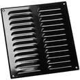 Black 8x9 Duct Opening Vent Cover with Screen Mesh - Metal Air Return ...