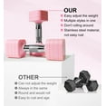 15LB 20LB 30LB 40LB 50LB Adjustable Dumbbell Set Free Weights Dumbbells ...