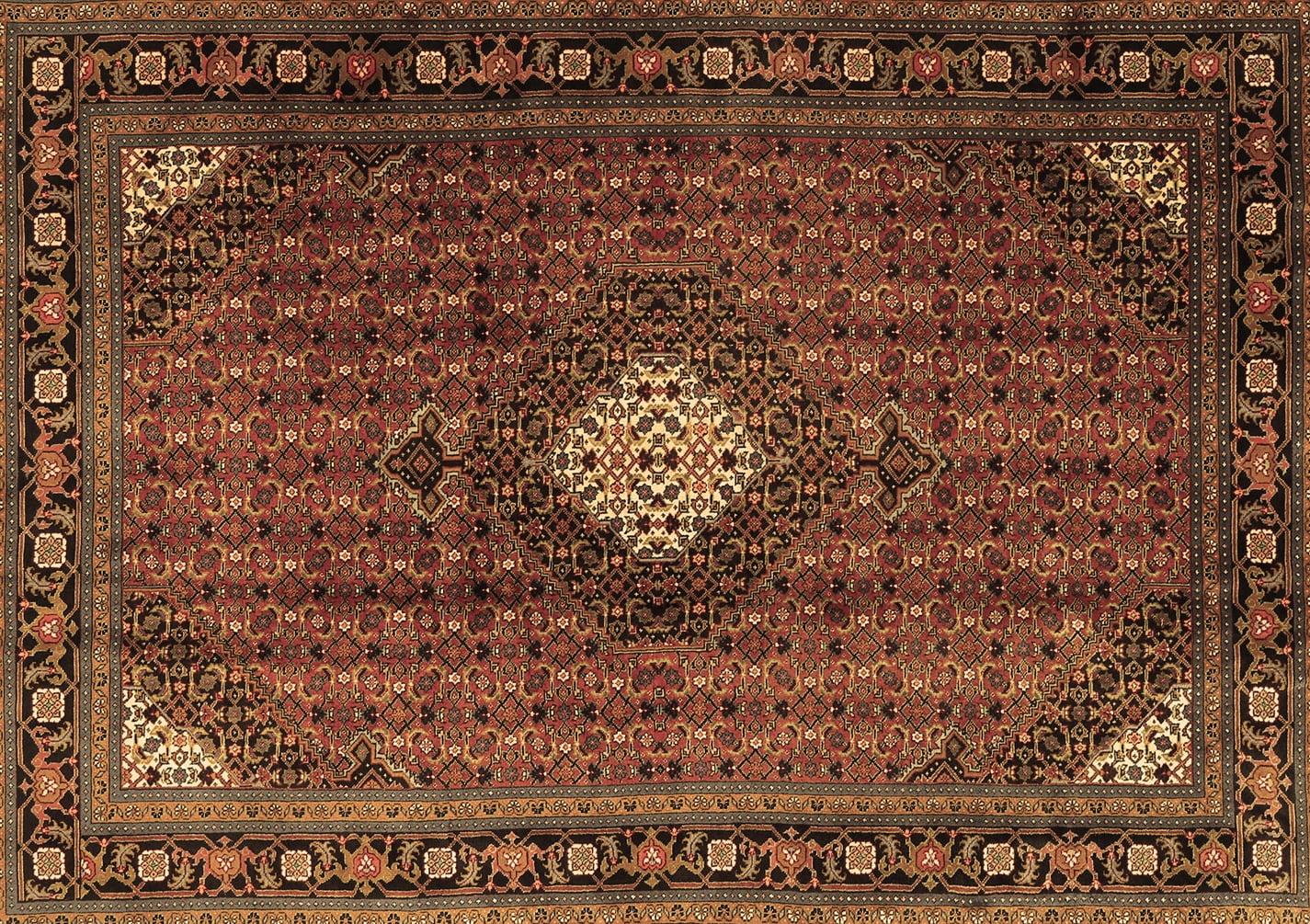 Ahgly Company Indoor Rectangle Persian Brown Traditional Area Rugs, 2 ...