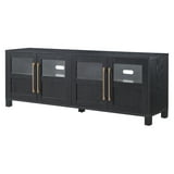 Evelyn&Zoe Holbrook Rectangular TV Stand for TV's up to 75", Black ...