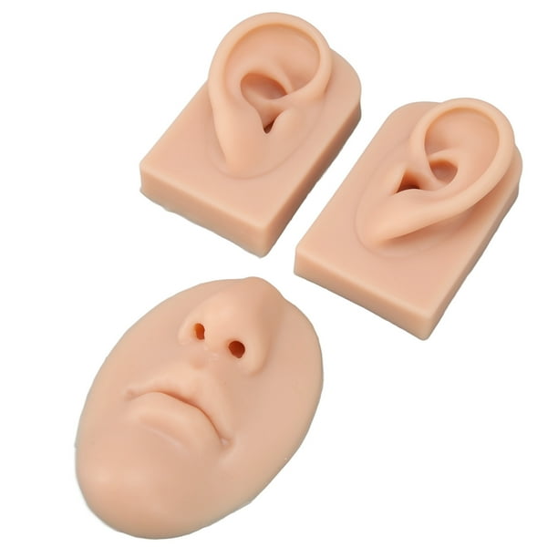 Piercing Practice Model,3D Nose and Mouth Practice Nose Mouth Model ...