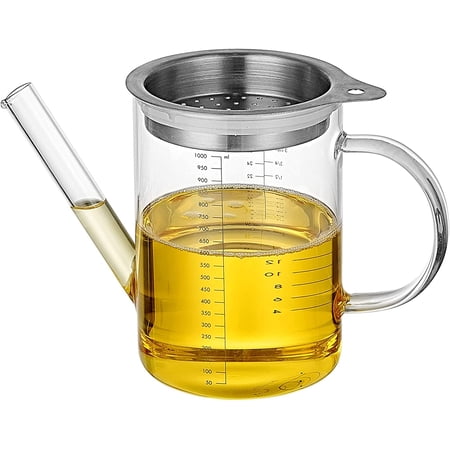 Glass Gravy Separator with Filter Cap, Fat Separator, Poultry Separator ...