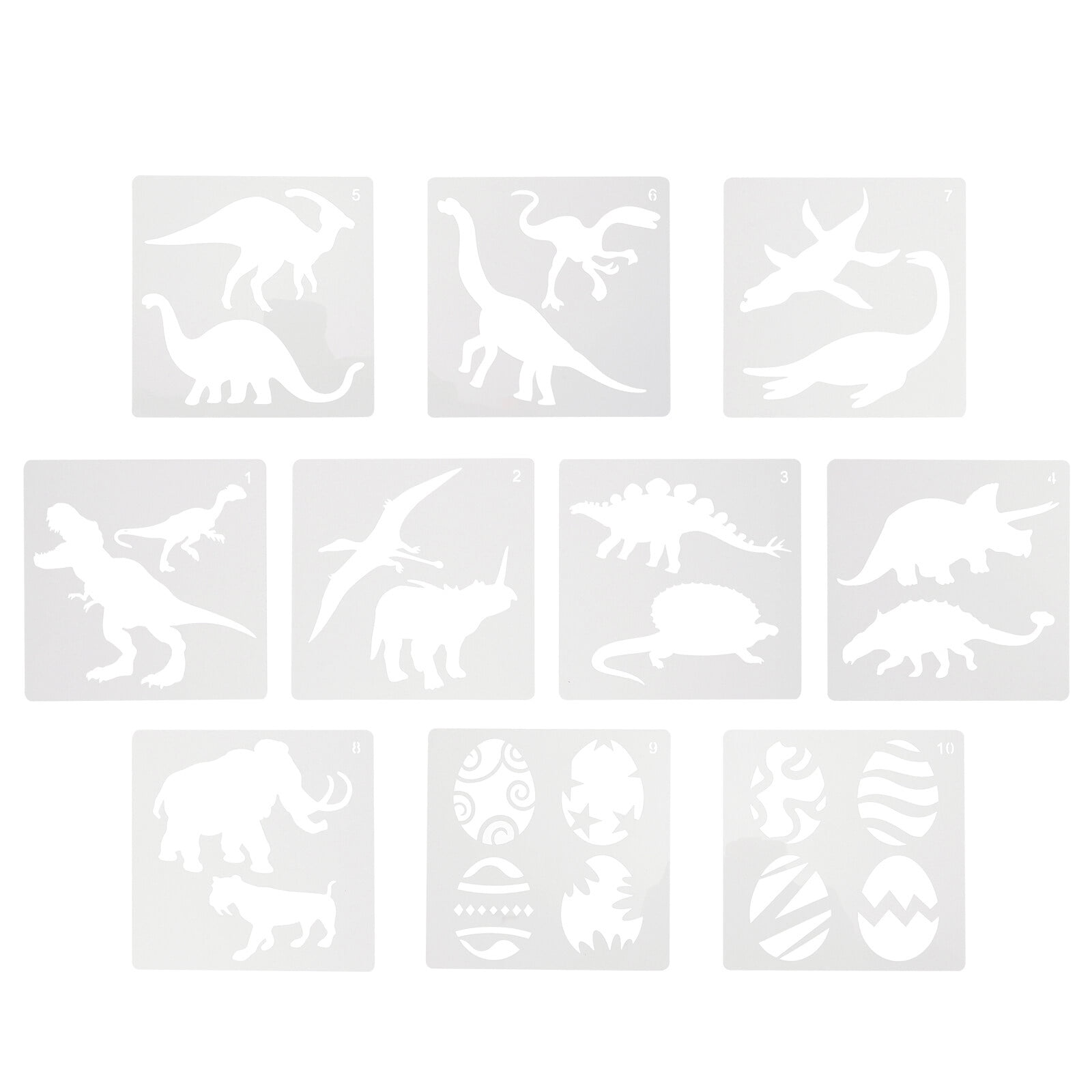 Click here for Dly 10pcs Art Painting Template Dinosaur Painting... prices
