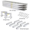 4-Bunk Modular Drop Step Deck Load Leveler 23,500 LB Ramp - Walmart.com