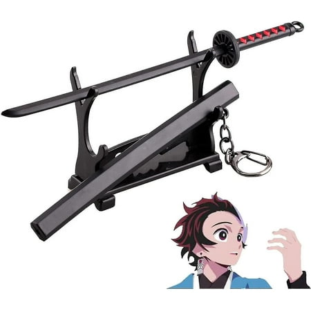 (tanjiro)demon Slayer Sword Keychain Mini Toy Katana With Scabbard ...