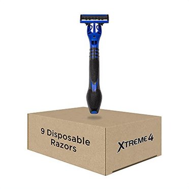 Schick Xtreme4 Disposable Men's Shaving Razors, 4-Durable Titanium ...