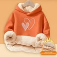 Byoo Toddler Girls Hoodie Sweatshirt Sweet Heart Printed Soft Cozy Long ...