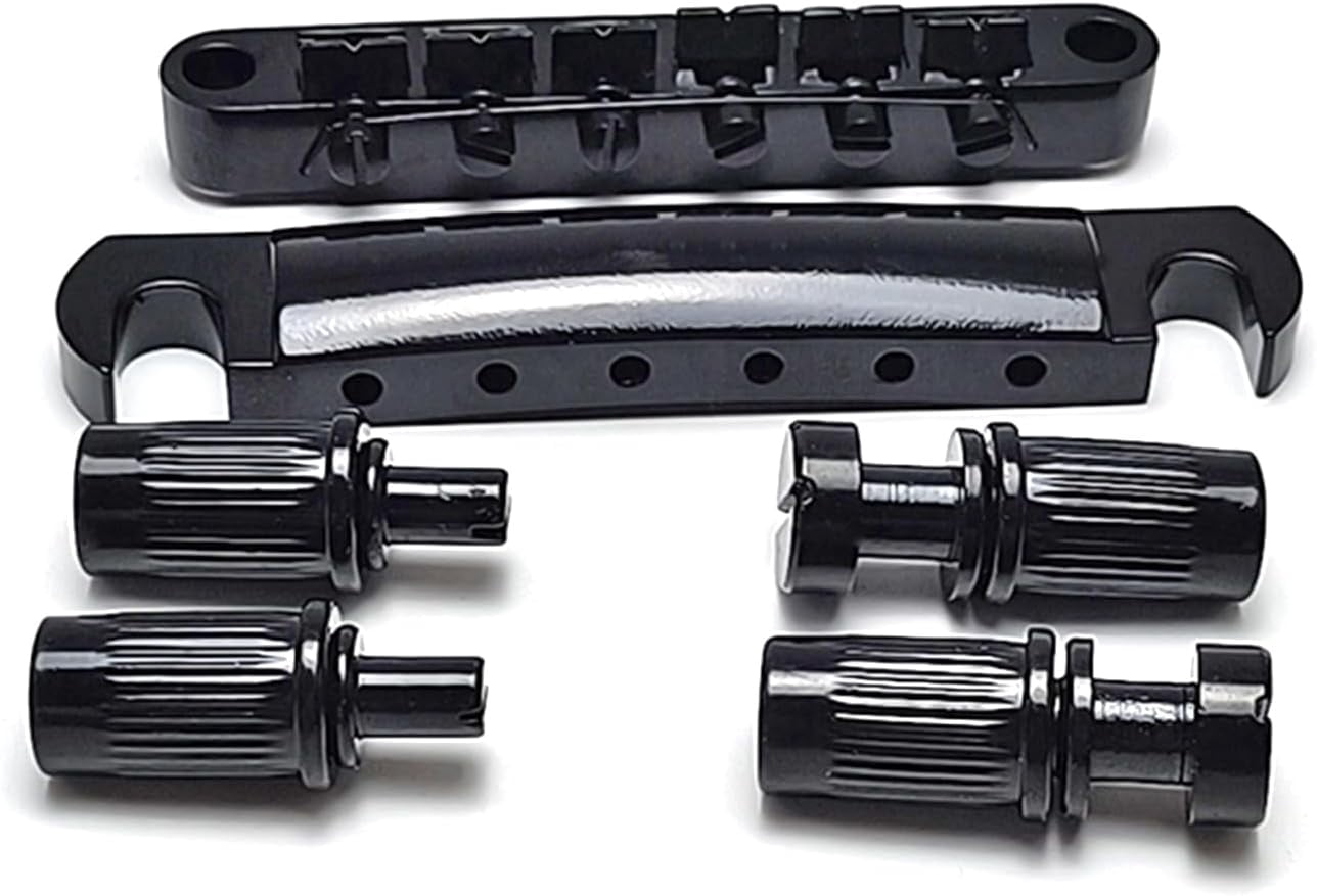 Alloy Guitar Roller Saddle Bridge and Tailpiece Replacement 6 String ...