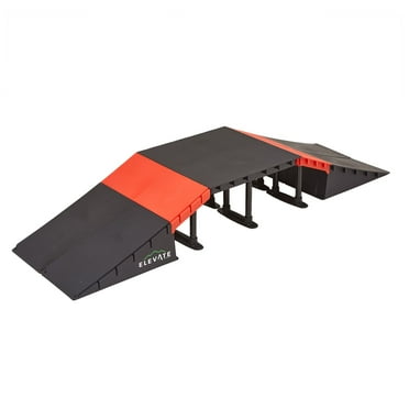 Kryptonics Micro Pyramid Skating Ramp for Kids, Plastic Jumping Board ...