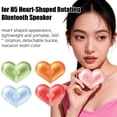 Agiufgs Heart-Shaped Portable Bluetooth Speaker 3W, Rich Bass and Clear ...
