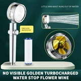 Propeller Driven Shower Hea,Rotating Water Shower Head with Pause ...