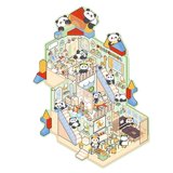 Lingsun Forest Party 3D Cabin Scene DIY Stier Landse Stier Pasting ...