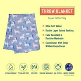 Wildkin Unicorn Plush Throw Blanket, Ultra-Soft Velour, 40x60 Inches ...