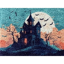 Latch Hook Kits Rug Blue Octopus DIY Cushion Tapestry Making Crochet ...