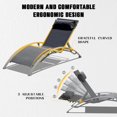 2-Piece Adjustable Chaise Lounge Set with 5-Position Recliner Chairs ...