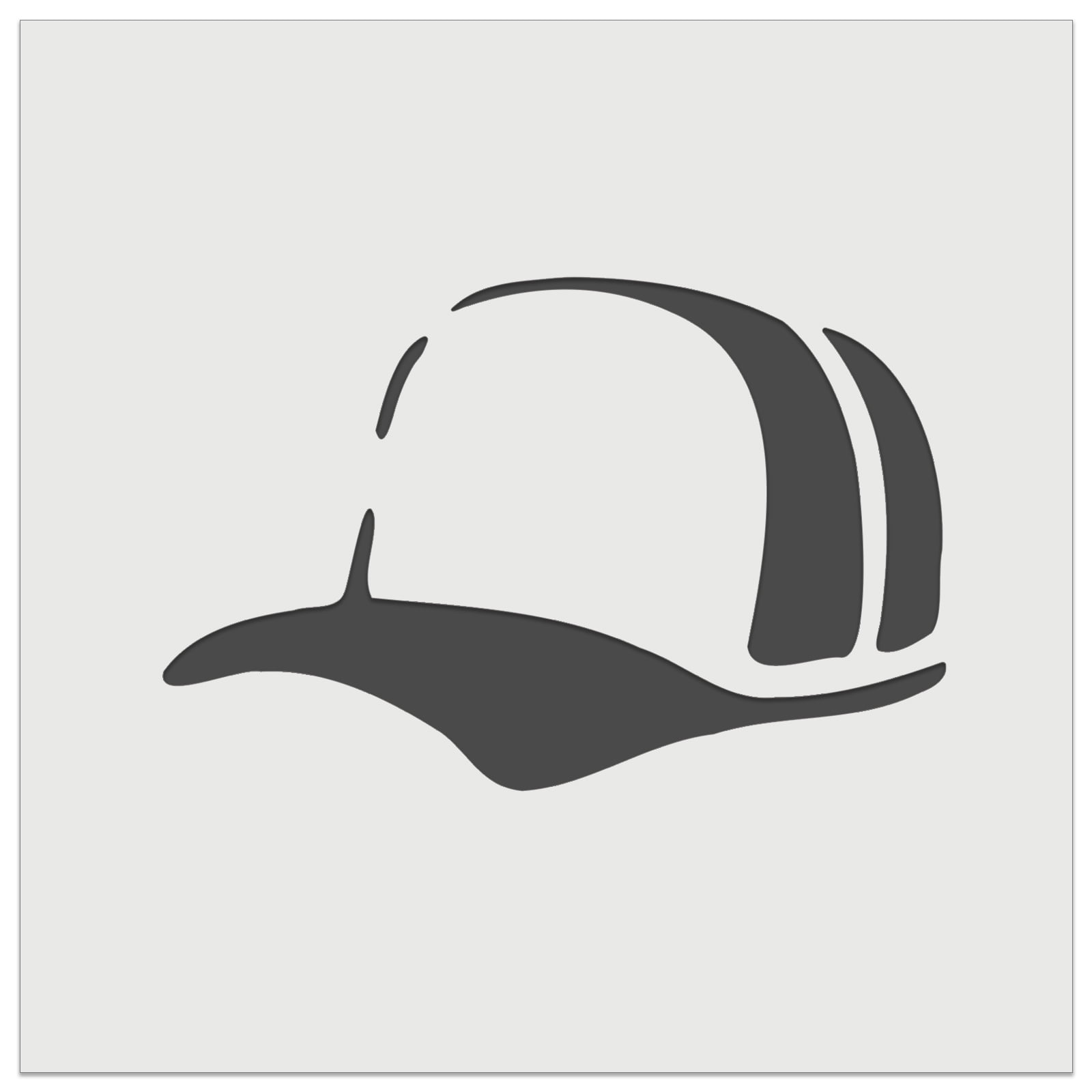 Baseball Cap Trucker Hat Sports DIY Cookie Wall Craft Stencil - 5.5 ...