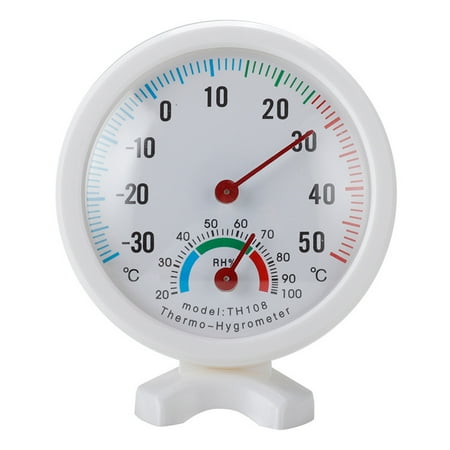 SINMI Bell-Mini Indoor Thermometer Round Indoor and Outdoor Humidity ...