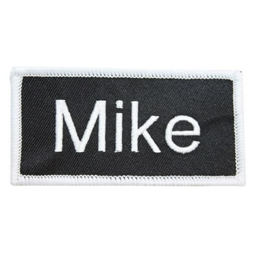 Mark Name Tag Patch Uniform ID Work Shirt Badge Embroidered Iron On ...