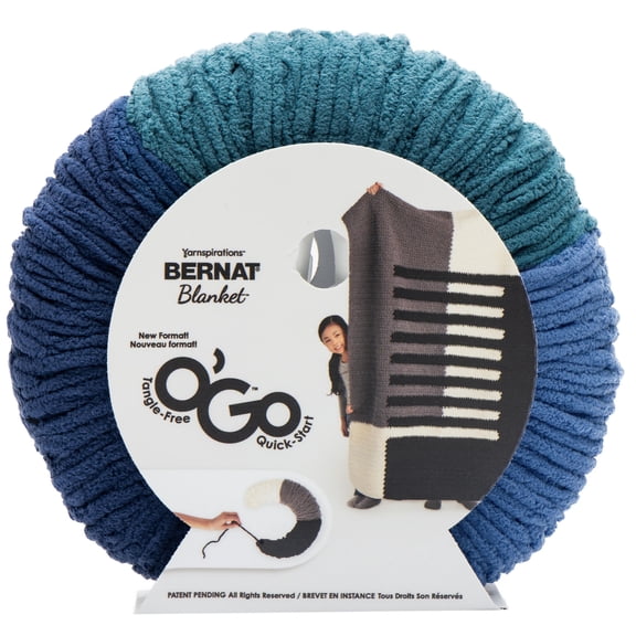 Spinrite Bernat Blanket O'Go Yarn, Bulky Polyester, Atlantic Color, 10 ...