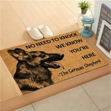 AURIGATE Doormat Funny Doormat German Shepherd Entrance Floor Mat ...