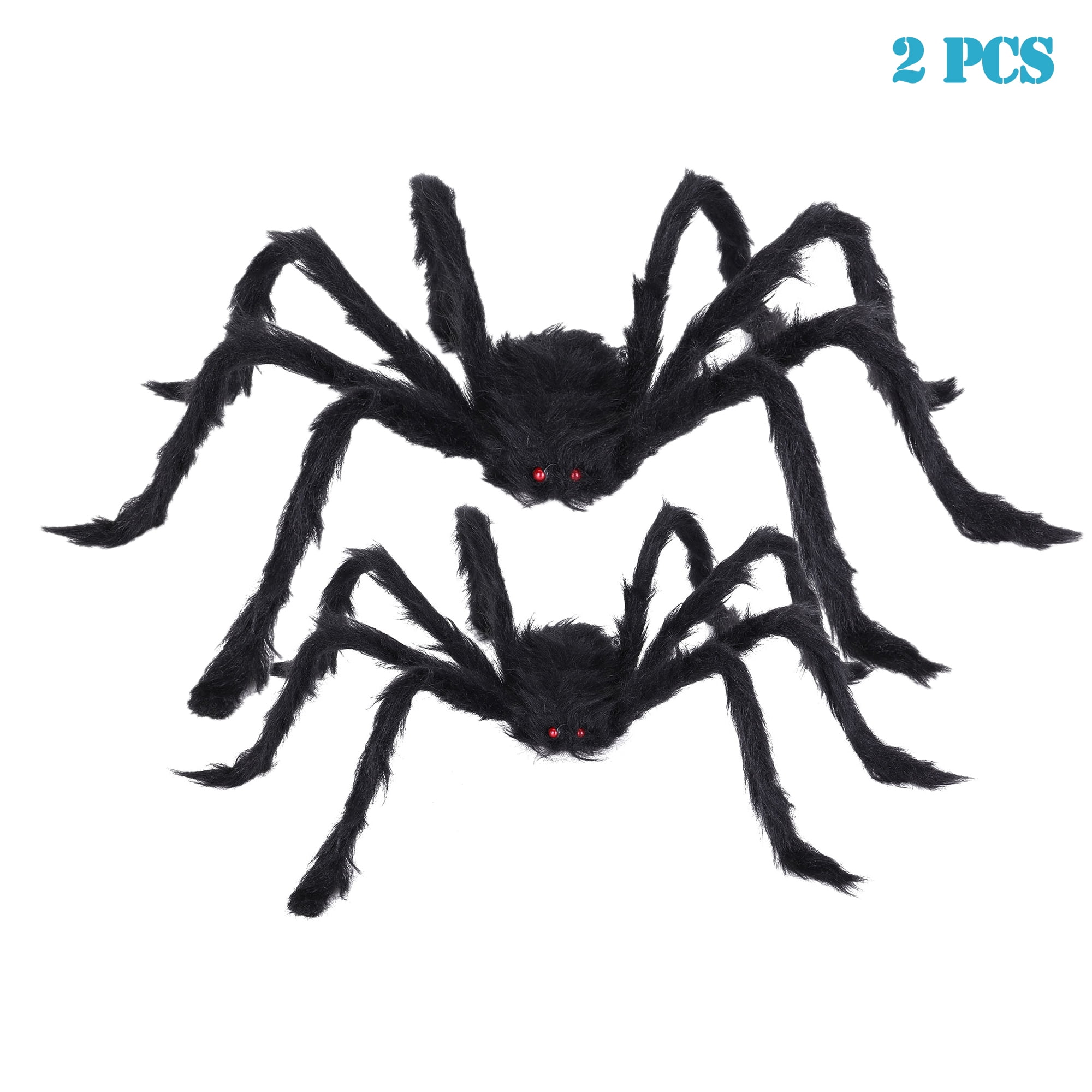 LELINTA Halloween Decorations Spider, Realistic Hairy Spiders Set ...