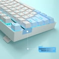MageGee 75% Mechanical Gaming Keyboard, Red Switch, LED Blue Backlight ...
