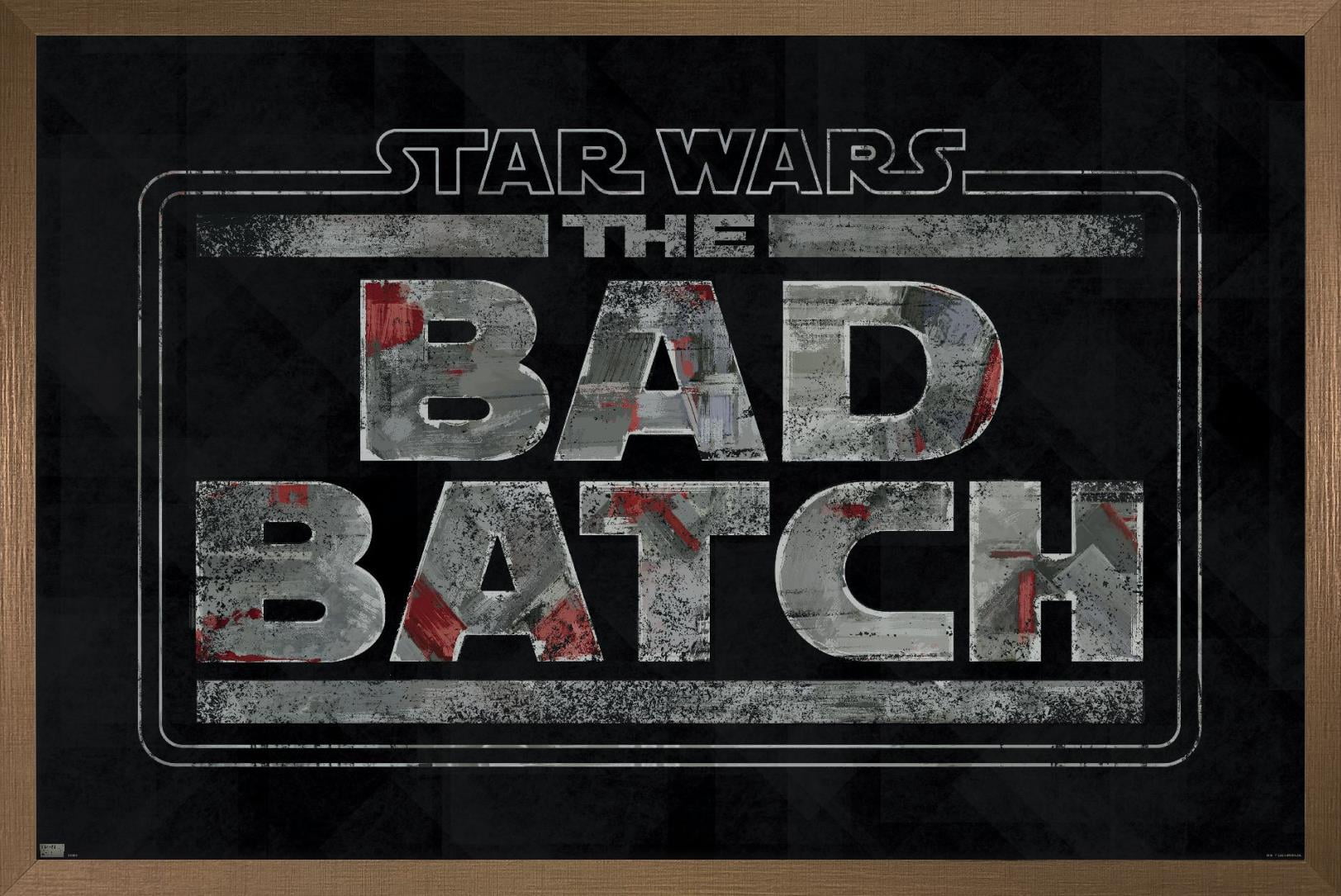 Star Wars: The Bad Batch - Logo Wall Poster, 22.375" x 34", Framed ...