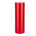 AINUO 6 Pcs Unscented Red Pillar Candles, Hand Poured Premium Wax ...