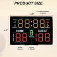 Uxcell Electronic Basketball Scoreboard - Portable Match Score Board ...