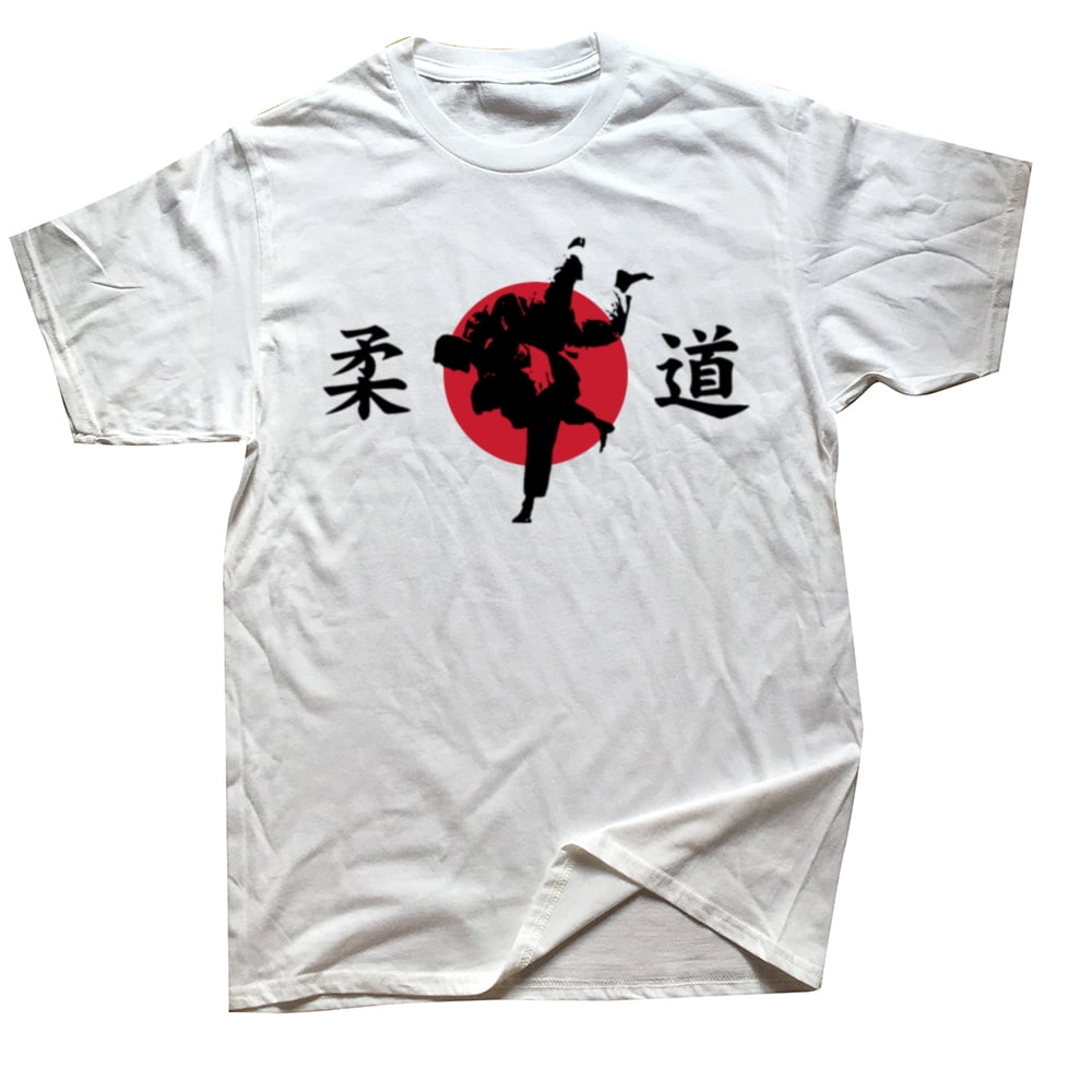 Camisetas divertidas con la bandera de judo de Japón, estilo veraniego ...