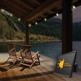 Sunforce Outdoor Solar LED String Lights, 35FT with 15 Waterproof Bulbs ...